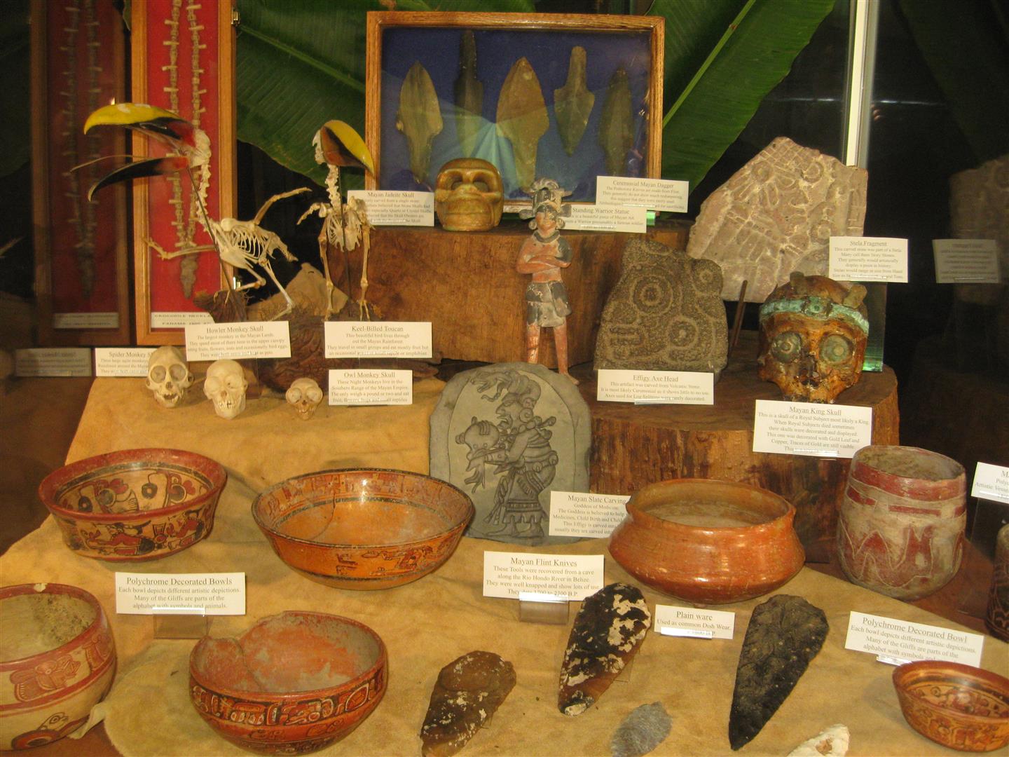 Mayan Culture Artifacts | Stones and Bones Traveling Museum