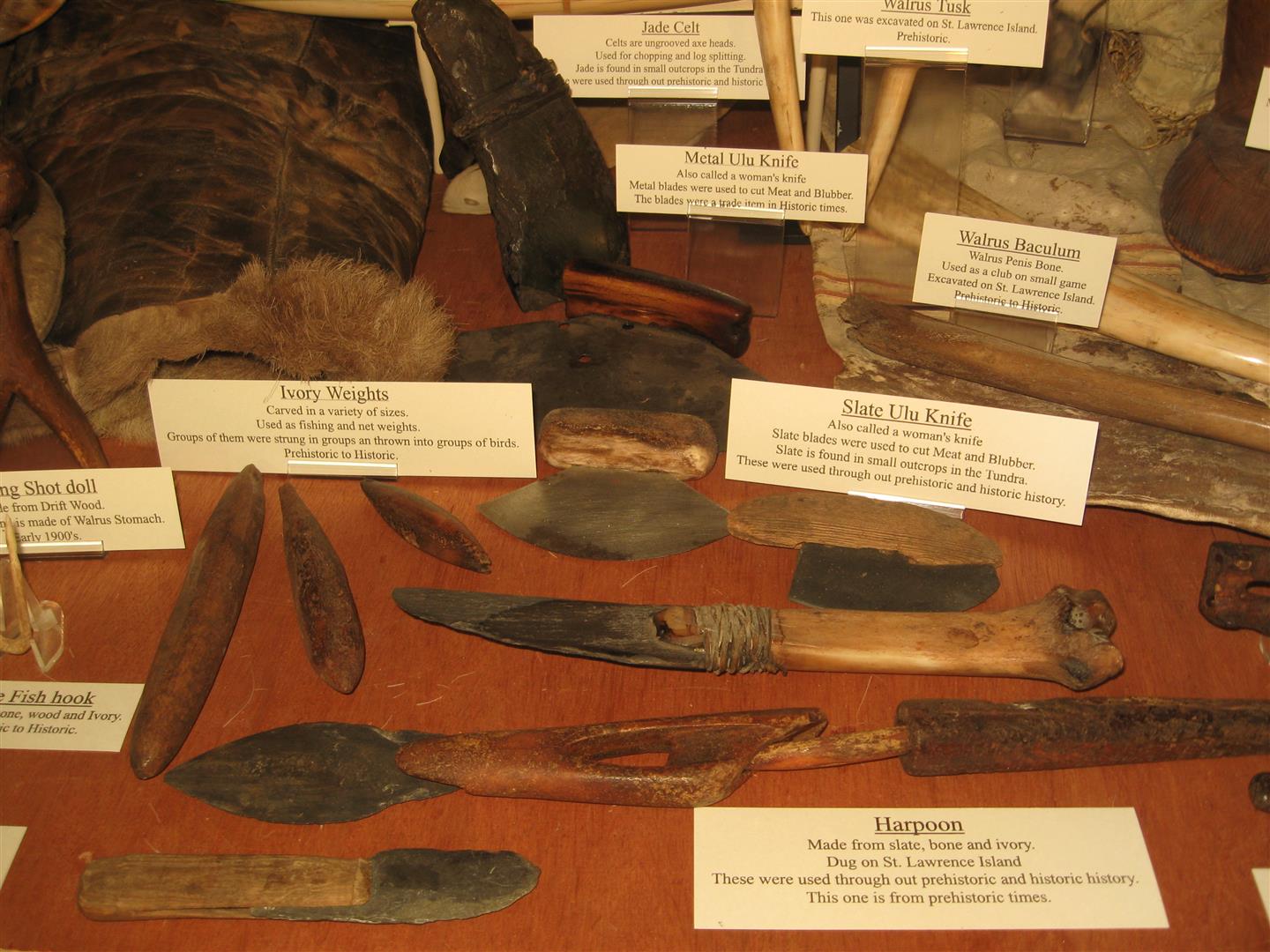 Eskimo Artifacts | Stones and Bones Traveling Museum