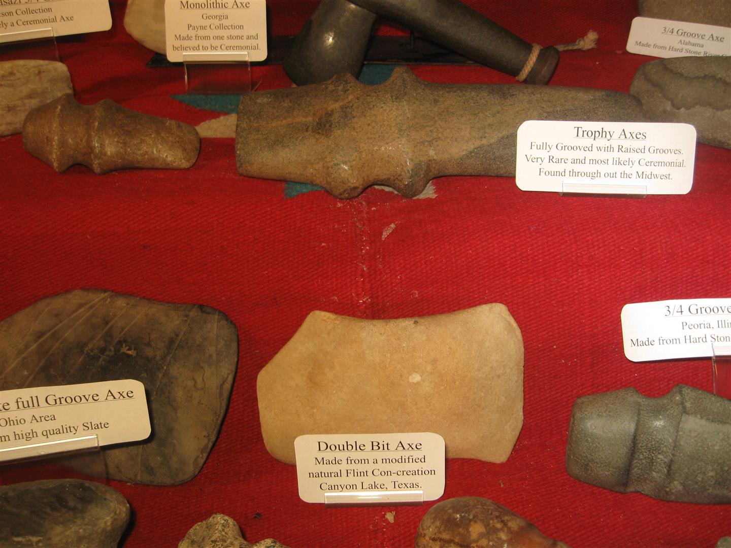 Native American Artifacts Prehistoric Axe | Stones and Bones Traveling ...