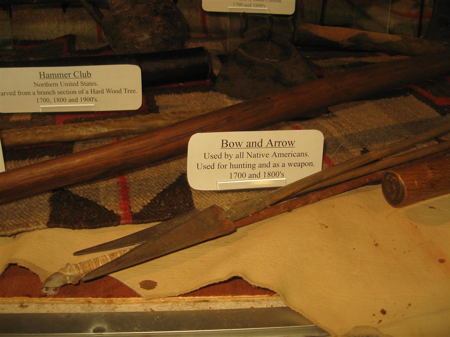 Native American Weapons | Stones and Bones Traveling Museum